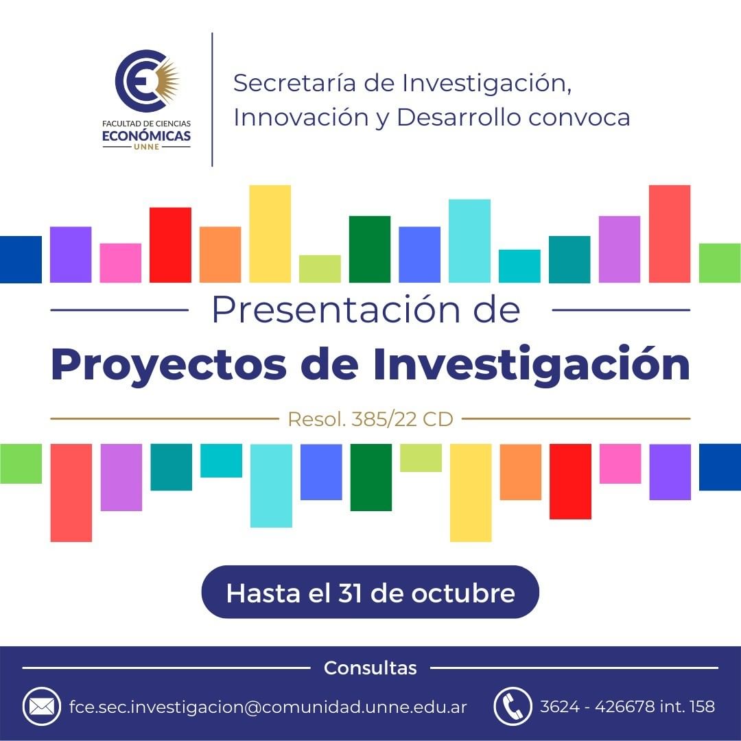 Convocatoria abierta | Proyectos de Investigación - Facultad de ...